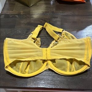 Elomi | Intimates & Sleepwear | Elomi Gold Floral Embroidered Sheer Bra ...